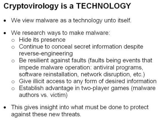 "Yes We Can't!" - On Kleptography and Cryptovirology - Privacy PC